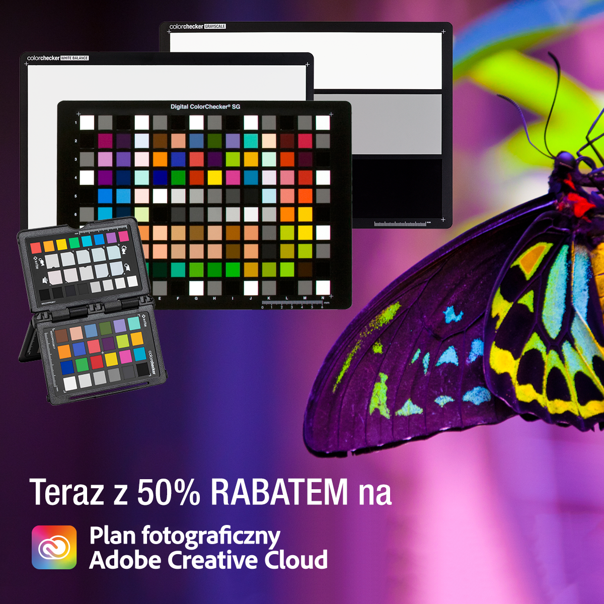 Promocja na X-Rite Colorchecker - Plan Fotograficzny Adobe CC 50% ...
